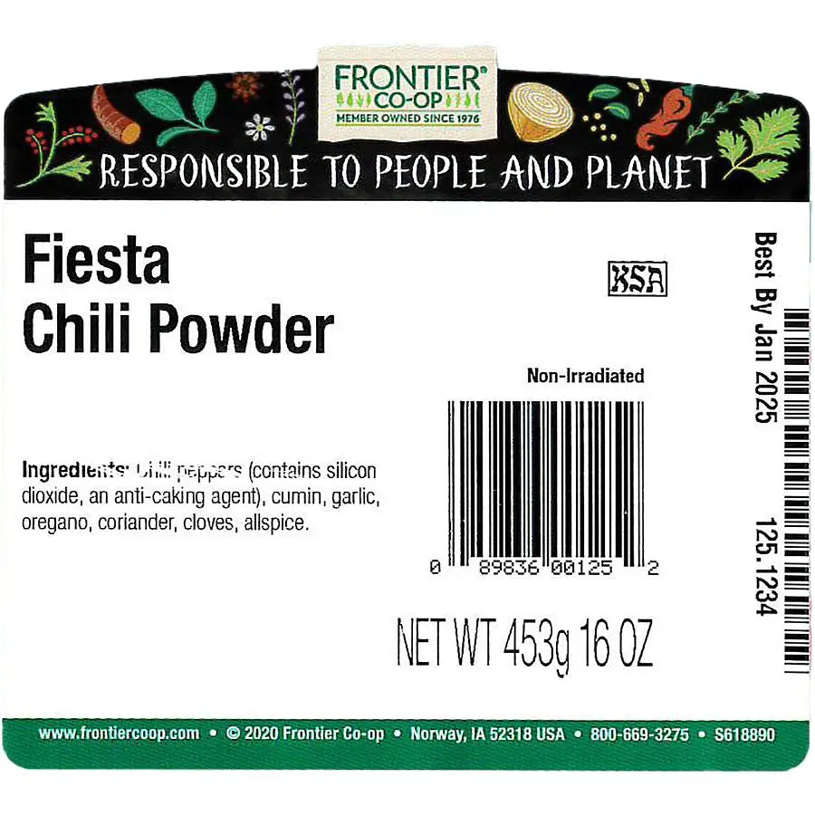 Fiesta Chili Powder 1 lb. – Aroma&Taste