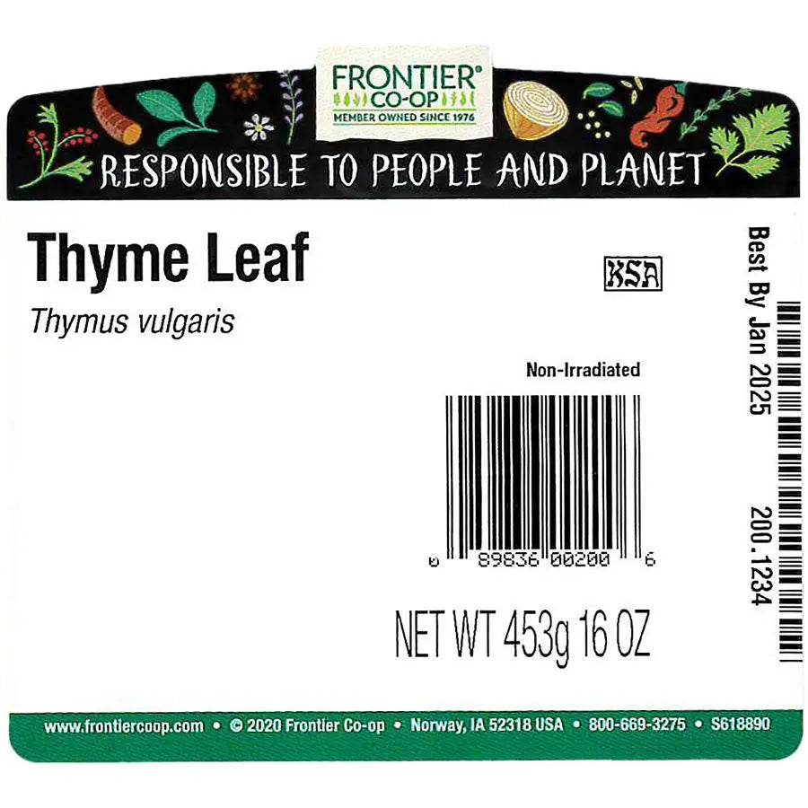 Fancy-Grade Thyme Leaf 1 lb. – Aroma&Taste