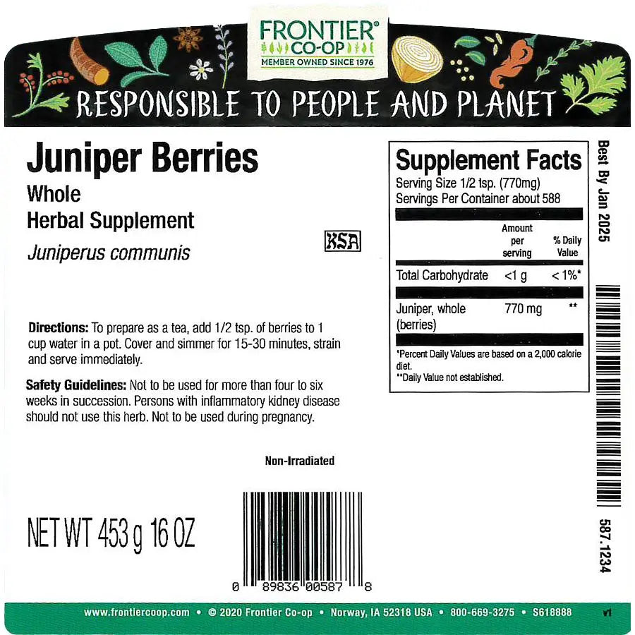Whole Juniper Berries 1 lb. – Aroma&Taste