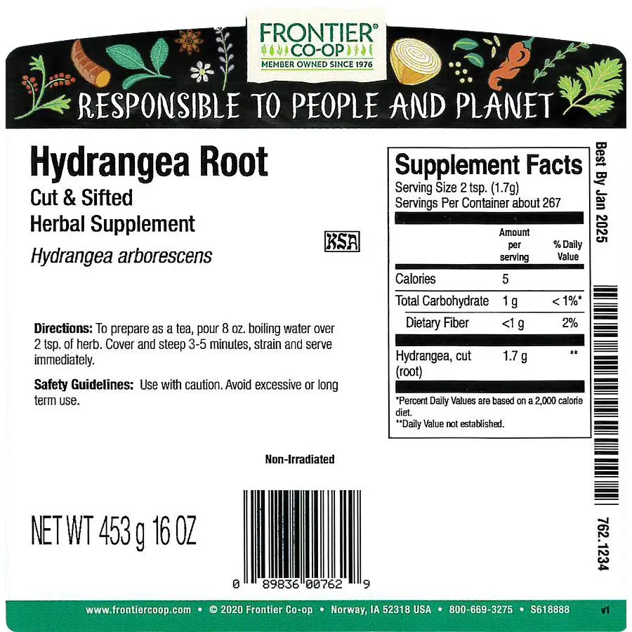 Hydrangea Root, Cut & Sifted 1 lb. – Aroma&Taste